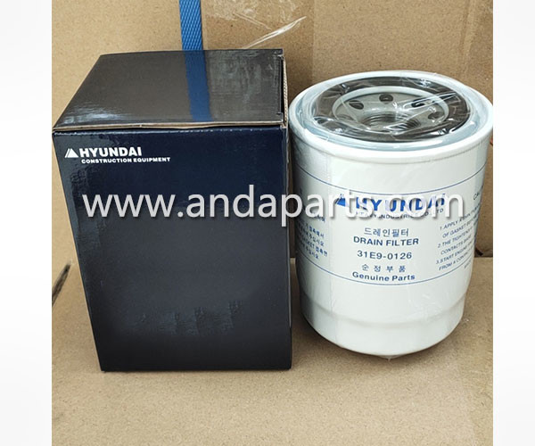 Good Quality Hydraulic Oil Filter For Hyundai 31E9-0126 31E9-0126-A